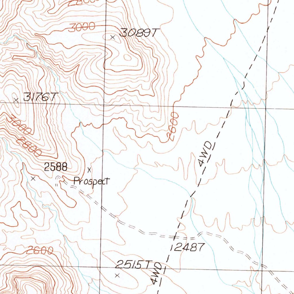 Arrow Canyon SE, NV (1986, 24000-Scale) Map by United States Geological ...