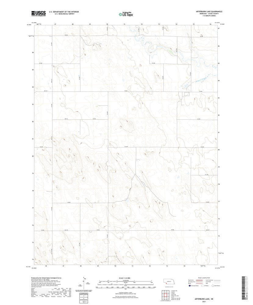 Arterburn Lake, NE (2021, 24000-Scale) Map by United States Geological ...