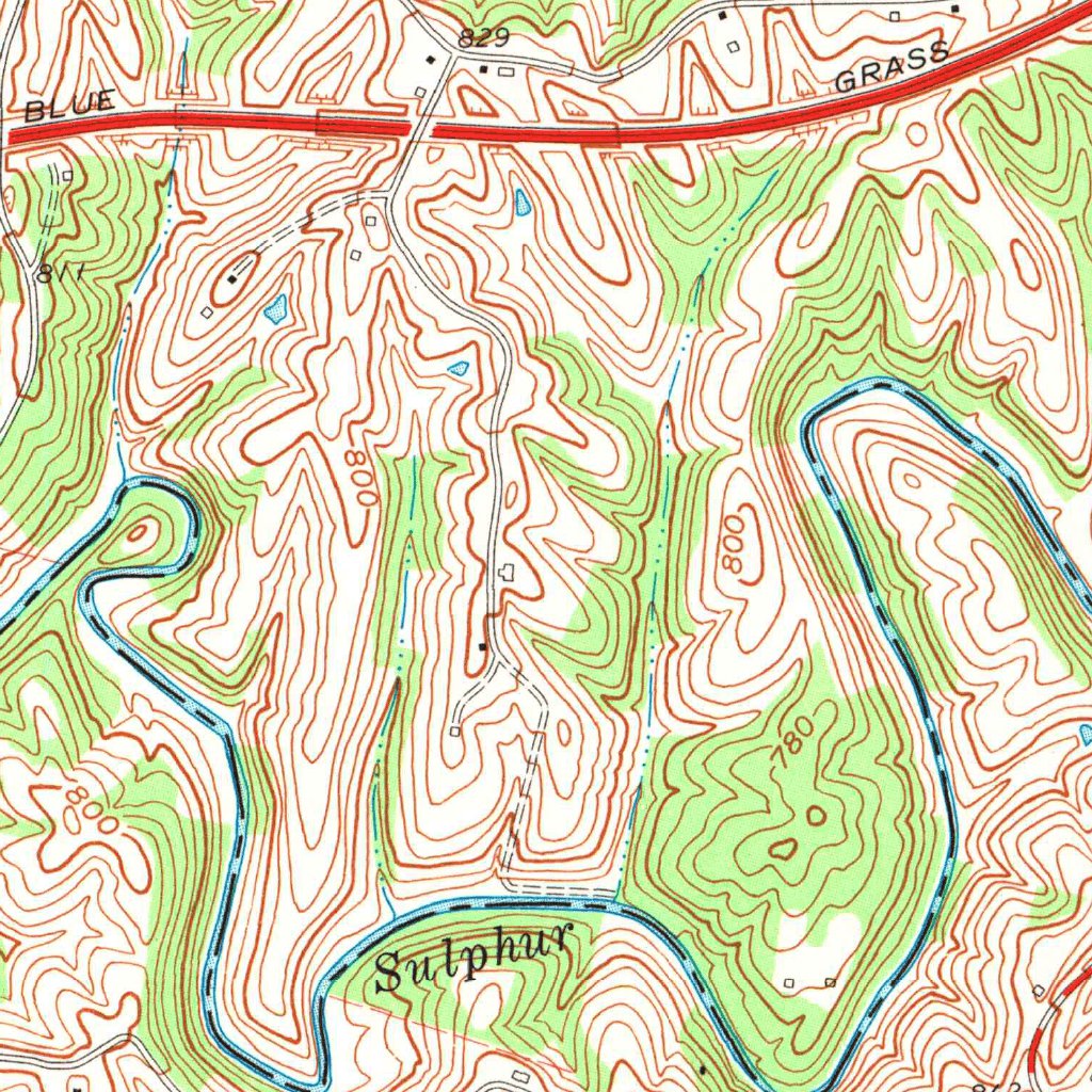 Ashbrook, KY (1972, 24000-Scale) Map by United States Geological Survey ...
