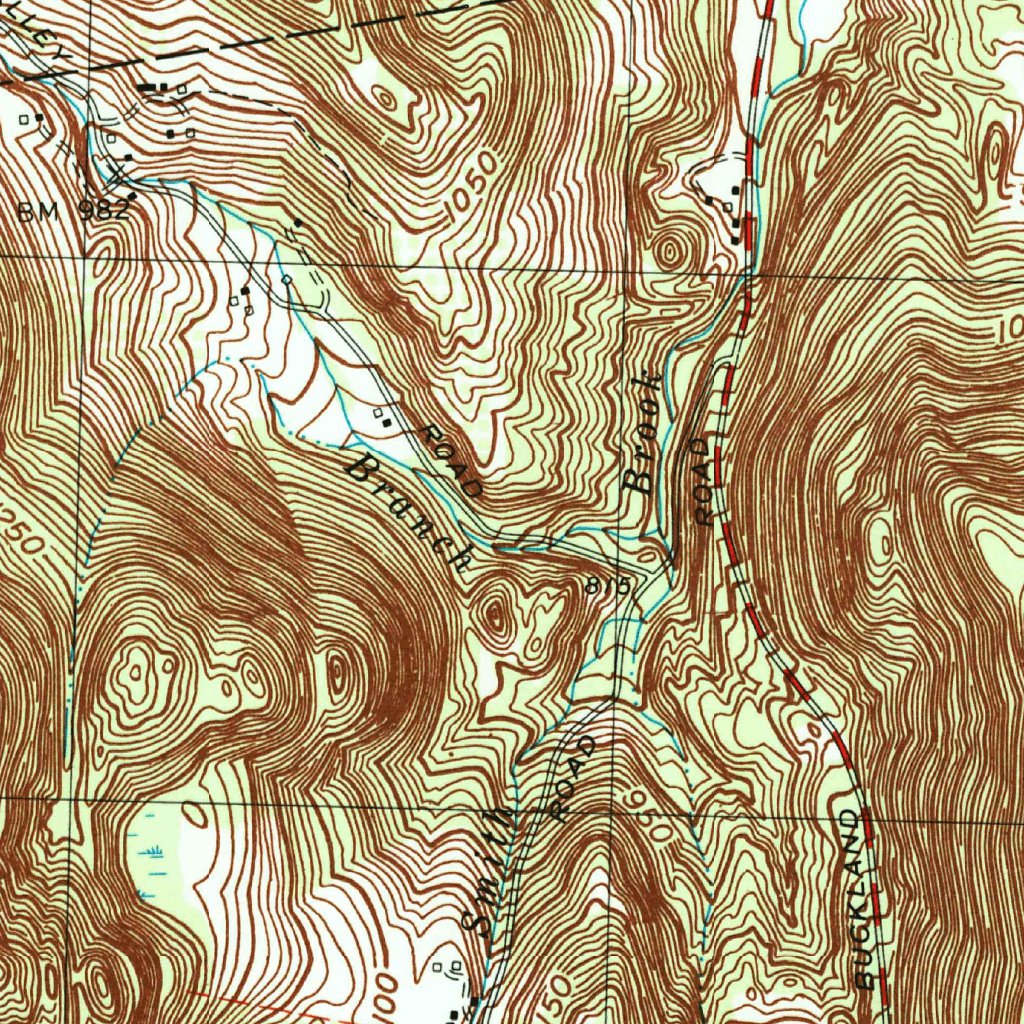 Ashfield, MA (1971, 25000-Scale) Map by United States Geological Survey ...