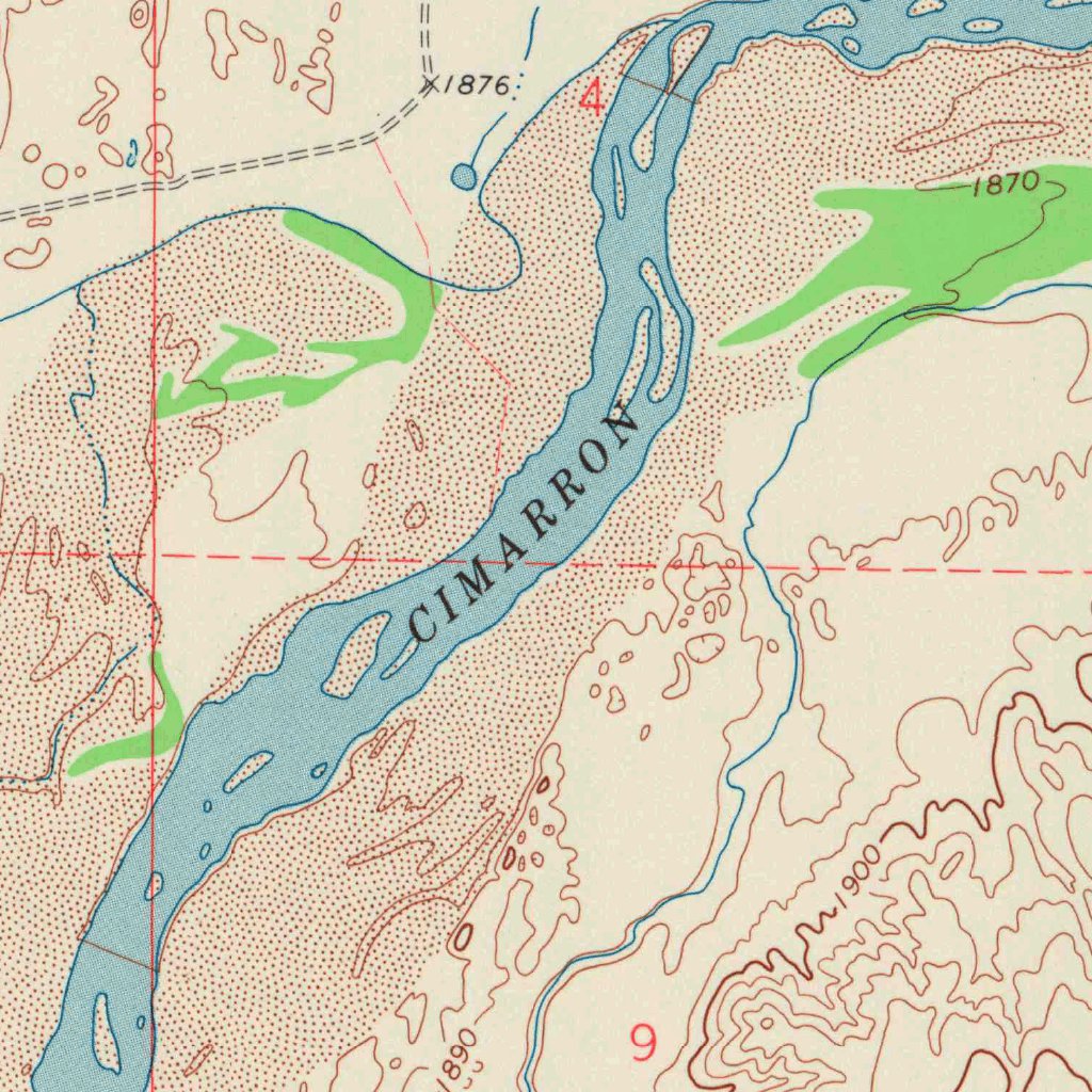 Ashland SE, KS-OK (1972, 24000-Scale) Map by United States Geological ...