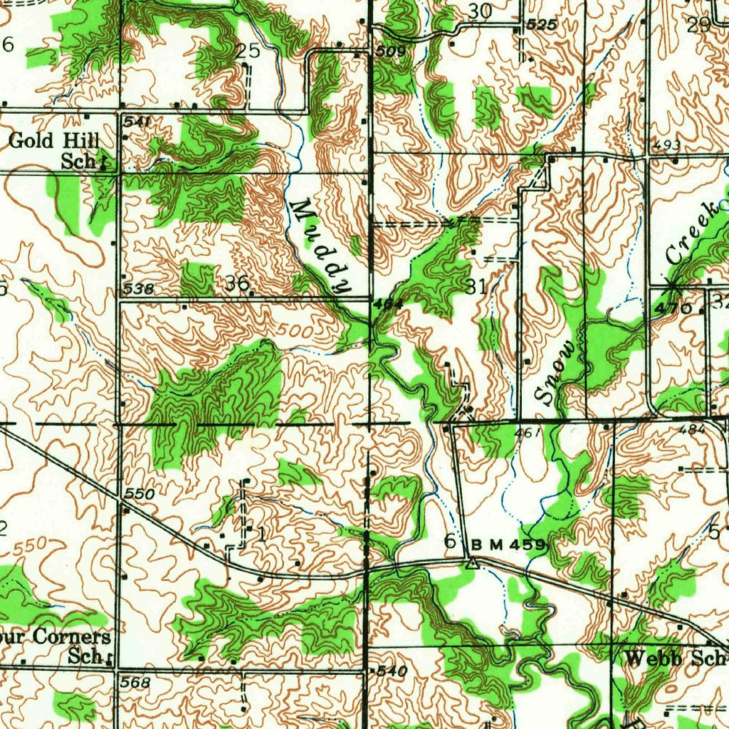 Ashley, IL (1943, 62500-Scale) Map by United States Geological Survey ...