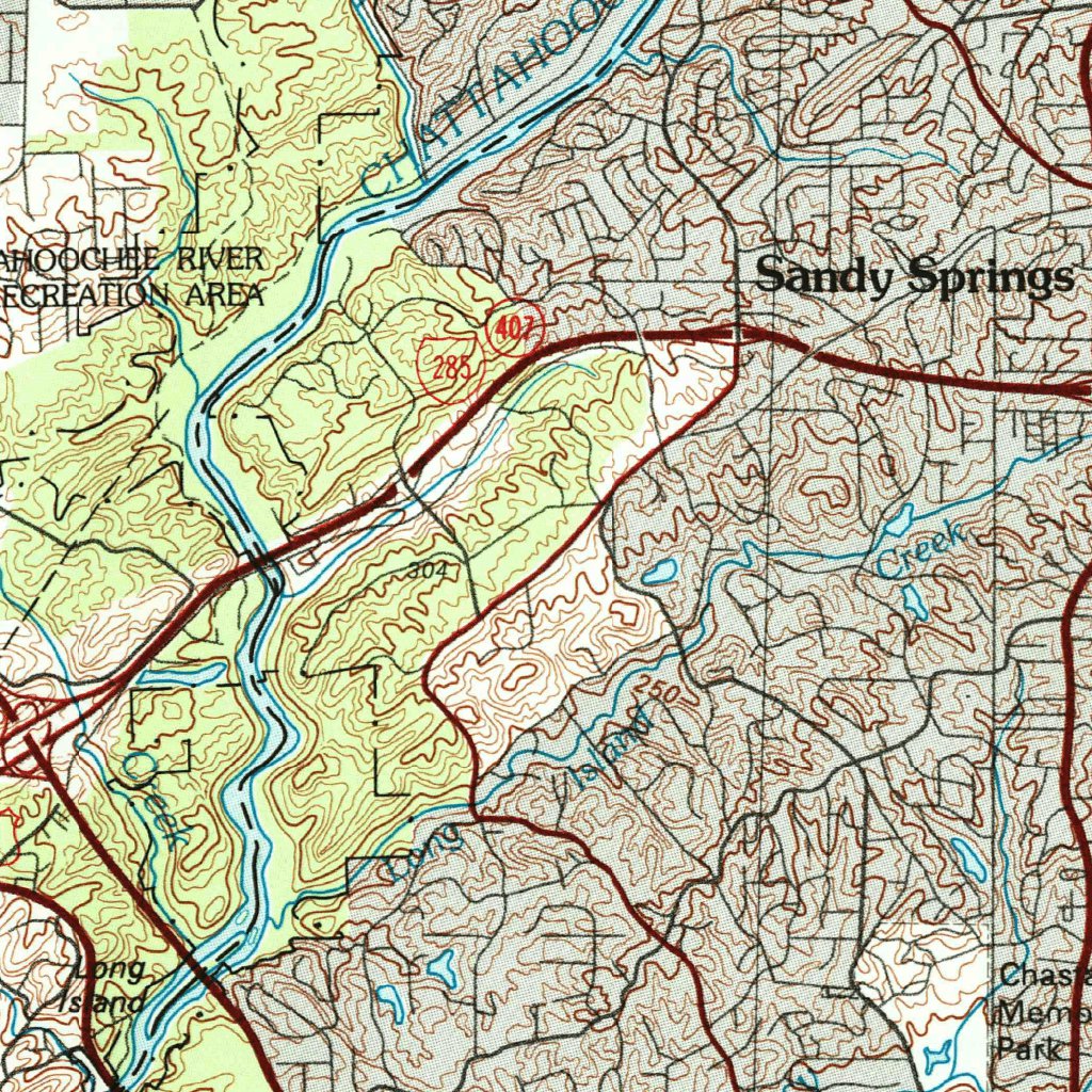 Atlanta, GA (1981, 100000-Scale) Map by United States Geological Survey ...
