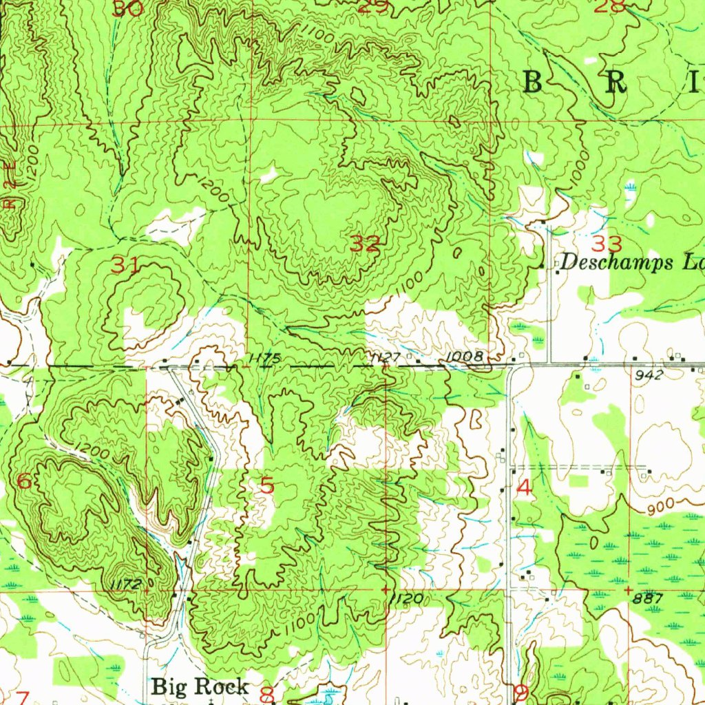Atlanta, MI (1955, 62500-Scale) Map by United States Geological Survey ...
