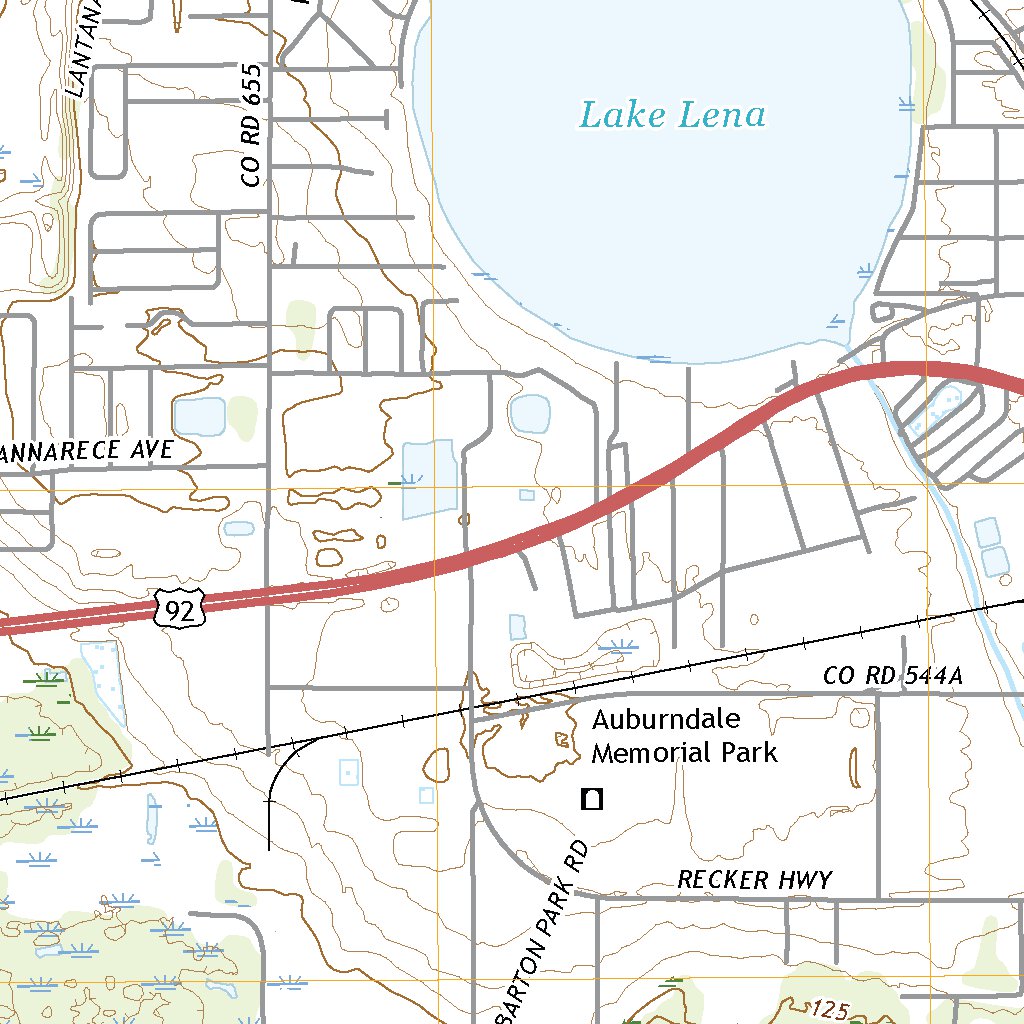 Auburndale, FL (2021, 24000-Scale) Map by United States Geological ...