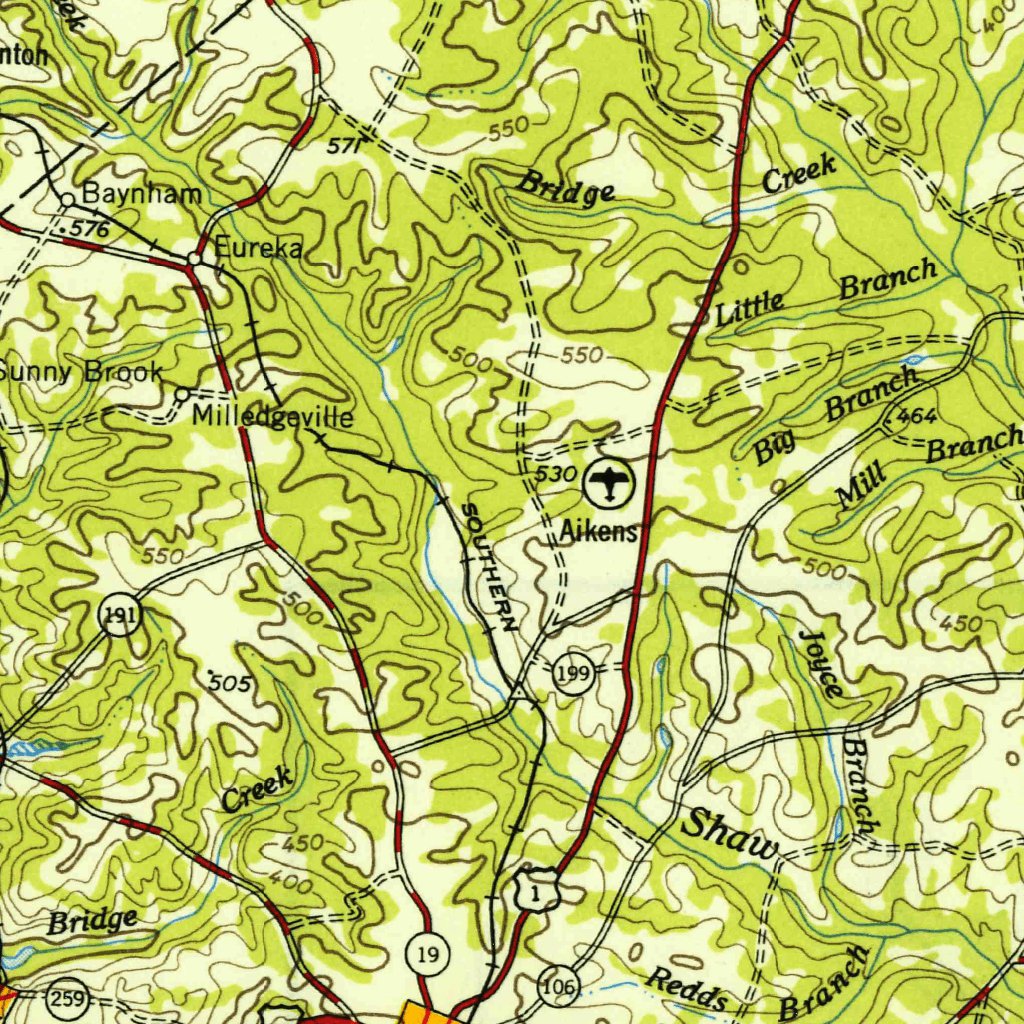 Augusta, GA-SC (1954, 250000-Scale) Map by United States Geological ...