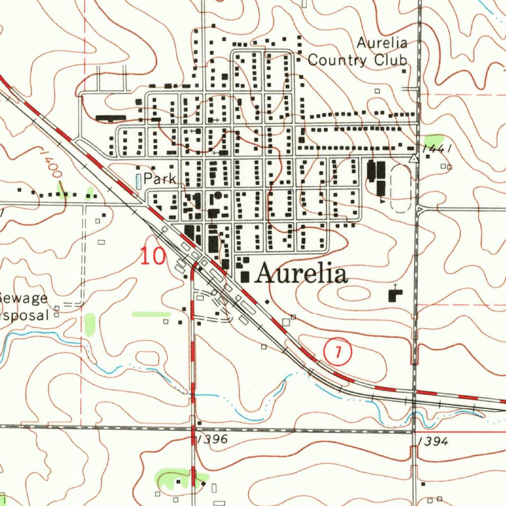 Aurelia, IA (1969, 24000-Scale) Map by United States Geological Survey ...