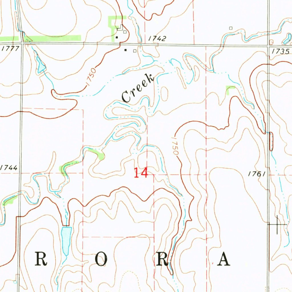 Aurora East, NE (1968, 24000-Scale) Map by United States Geological ...