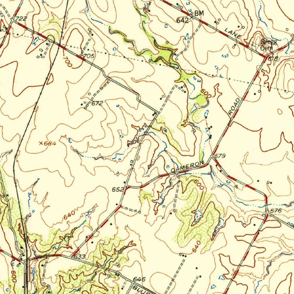 Austin, TX (1955, 62500-Scale) Map by United States Geological Survey ...