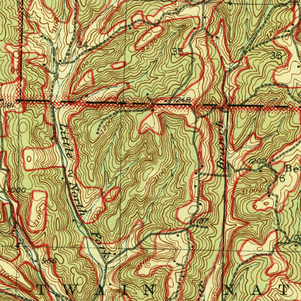 Ava, MO (1945, 62500-Scale) Map by United States Geological Survey ...