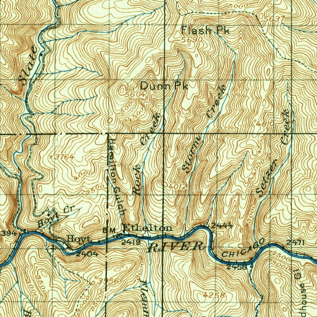 Avery, ID-MT (1914, 125000-Scale) Map by United States Geological ...