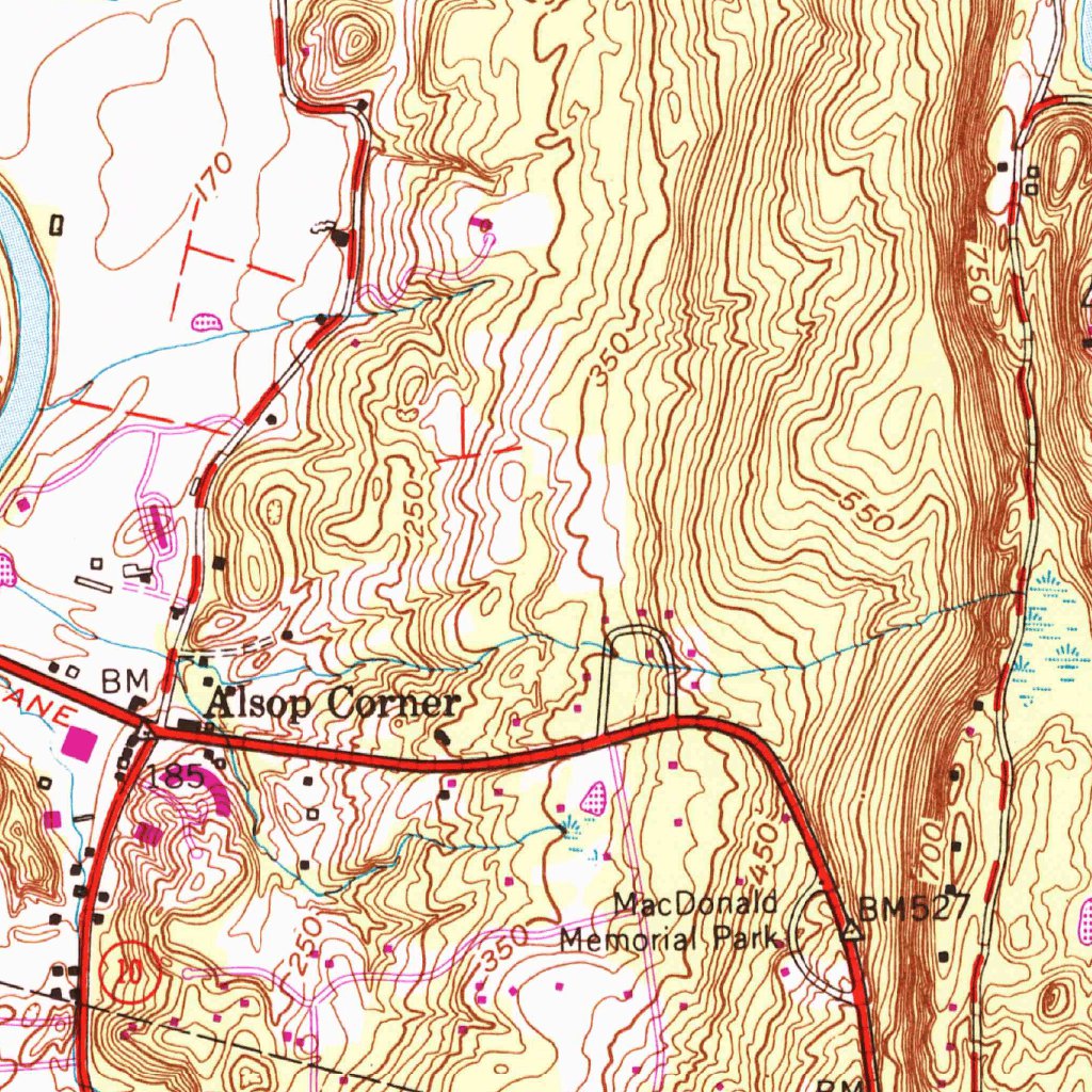 Avon, CT (1957, 24000-Scale) Map by United States Geological Survey ...