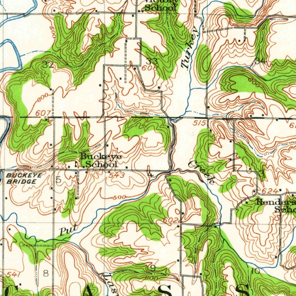 Avon, IL (1944, 62500-Scale) Map by United States Geological Survey ...