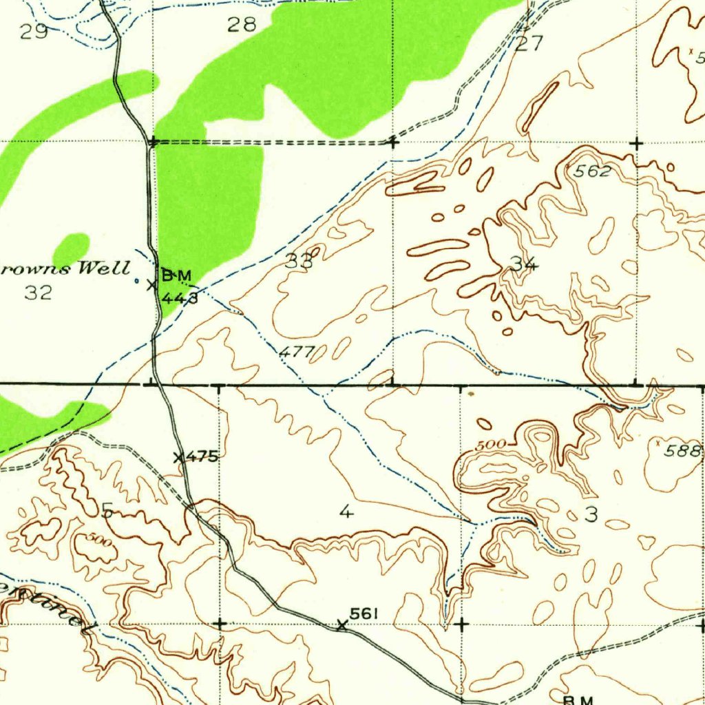Aztec, AZ (1950, 62500-Scale) Map by United States Geological Survey ...