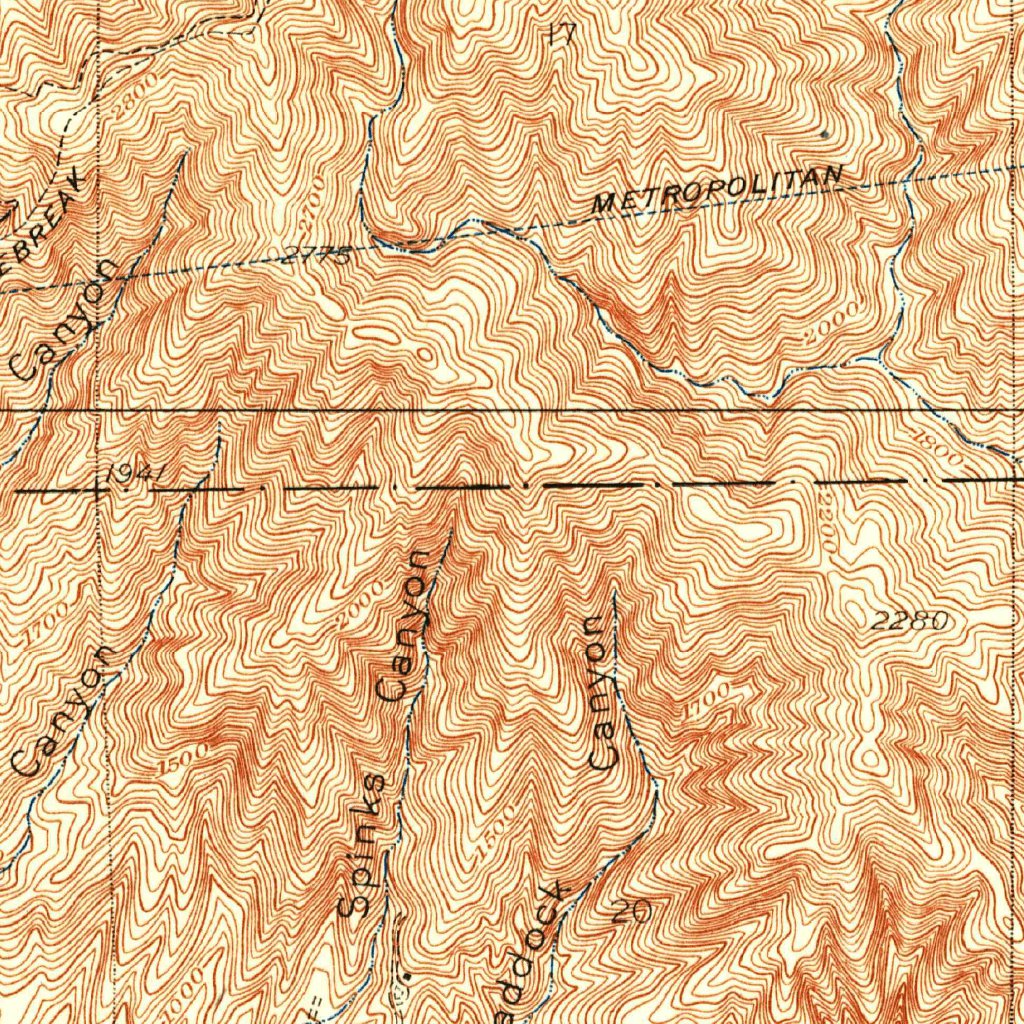 Azusa, CA (1939, 24000-Scale) Map by United States Geological Survey ...