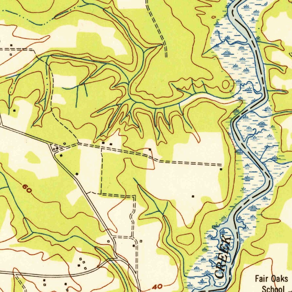 Bacons Castle, VA (1948, 24000-Scale) Map by United States Geological ...