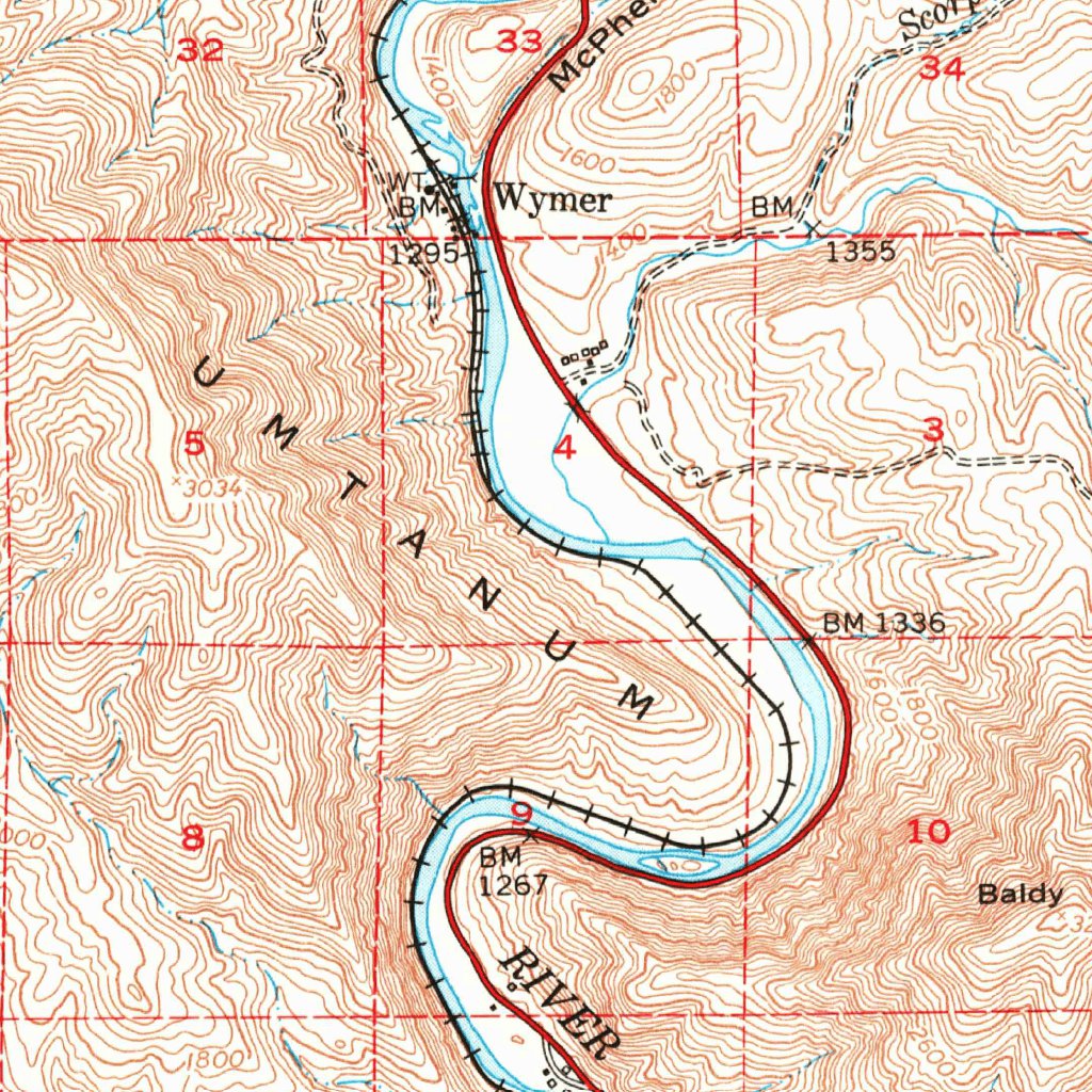 Badger Pocket, WA (1953, 62500-Scale) Map by United States Geological ...