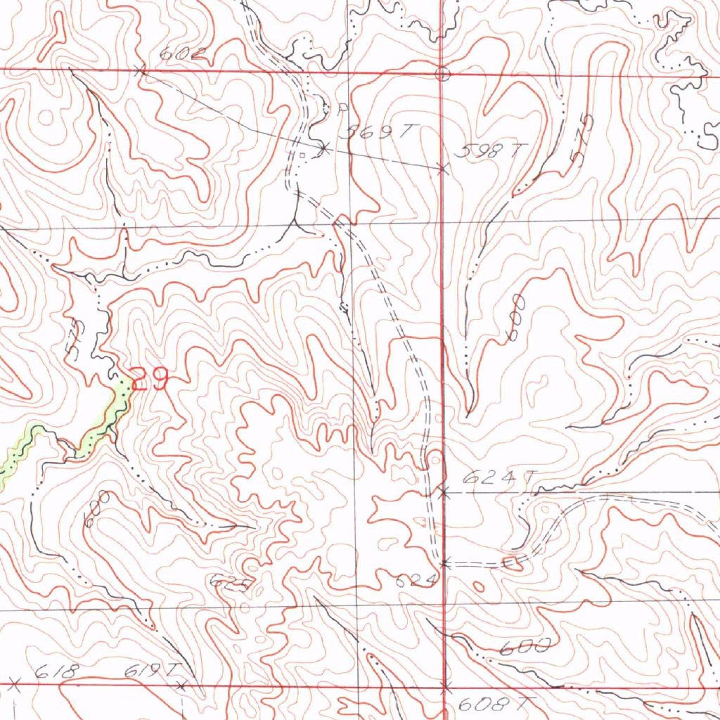 Badnation SE, SD (1982, 25000-Scale) Map by United States Geological ...
