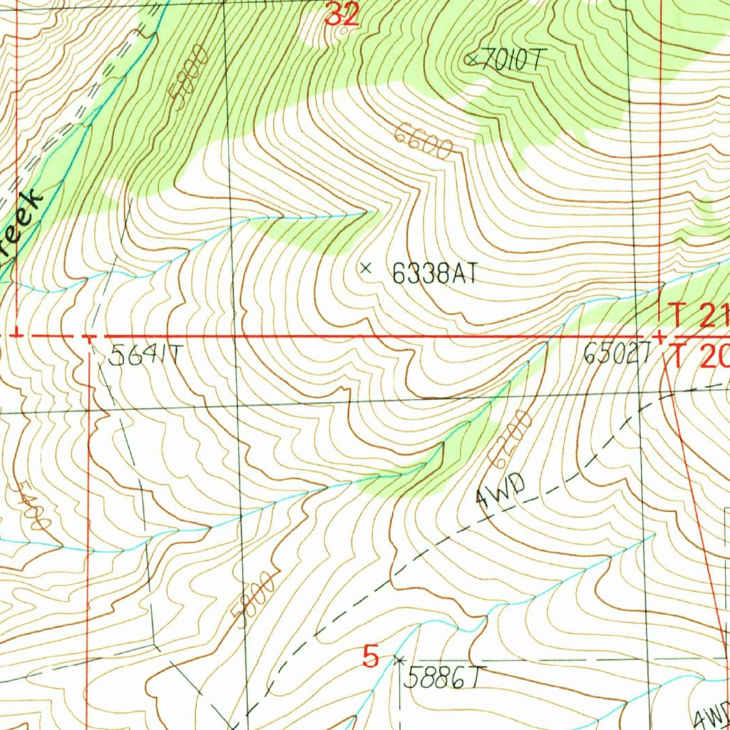 Baker, ID (1989, 24000-Scale) Map by United States Geological Survey ...