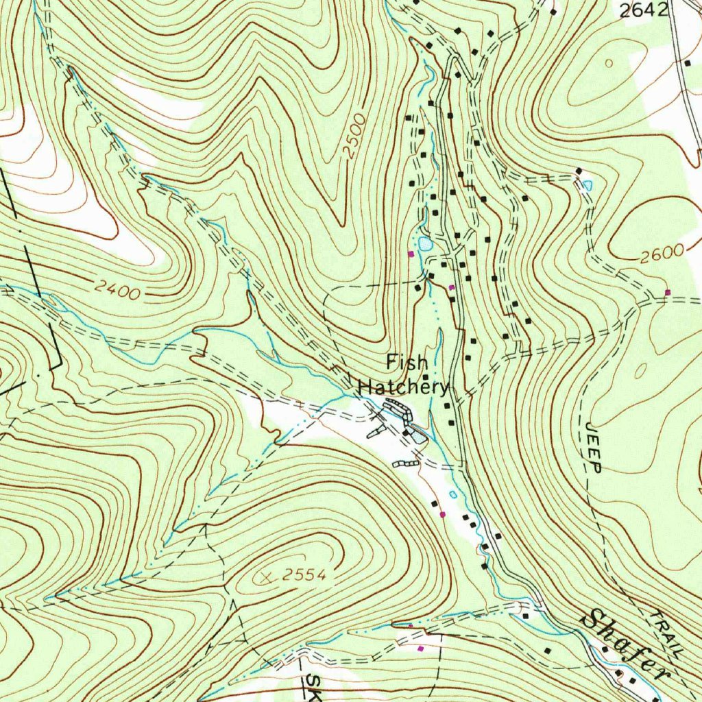 Bakersville, PA (1967, 24000-Scale) Map by United States Geological ...