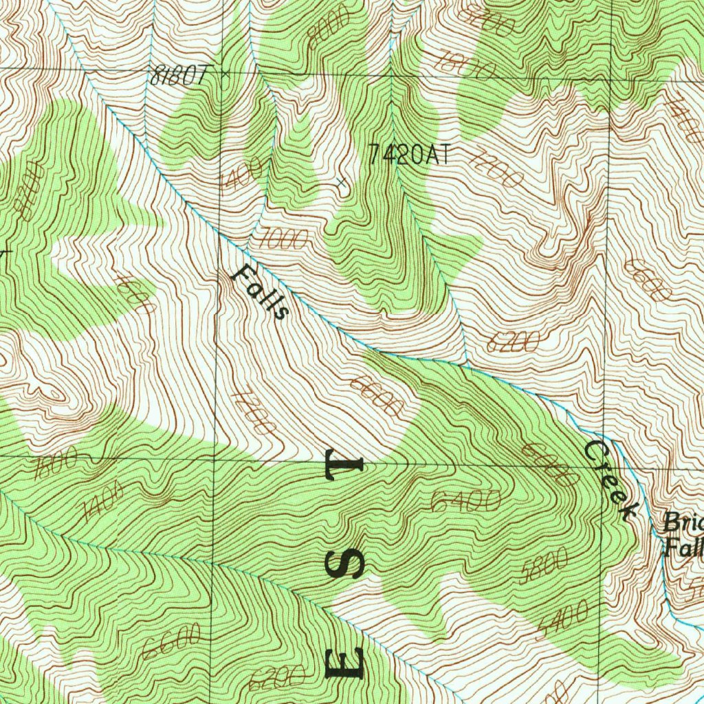 Bald Peak, WY (1987, 24000-Scale) Map by United States Geological ...