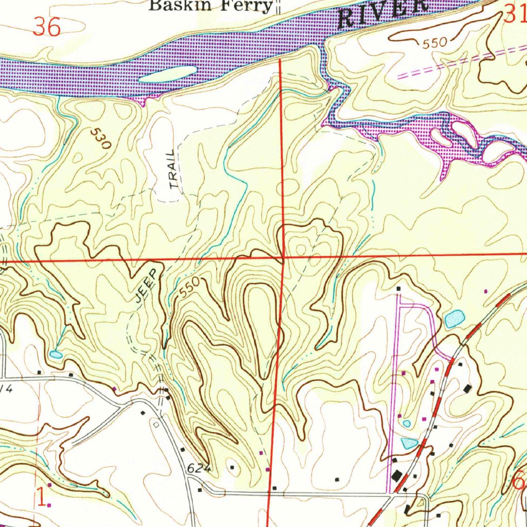 Ballplay, AL (1967, 24000-Scale) Map by United States Geological Survey ...