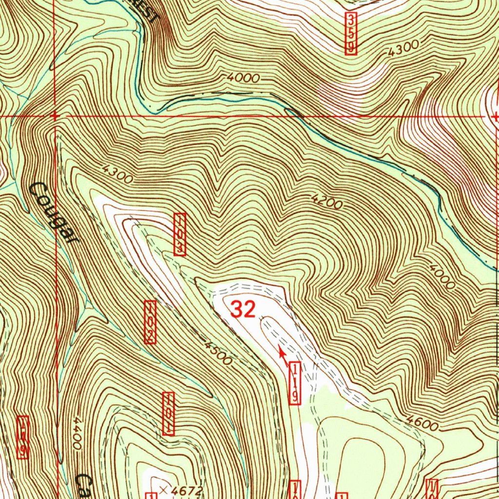 Bally Mountain, OR (1995, 24000-Scale) Map by United States Geological ...