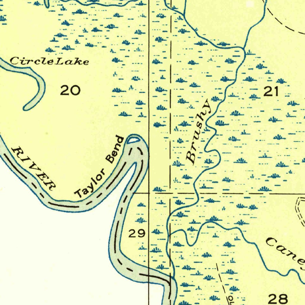 Bancroft, LA-TX (1949, 31680-Scale) Map by United States Geological ...