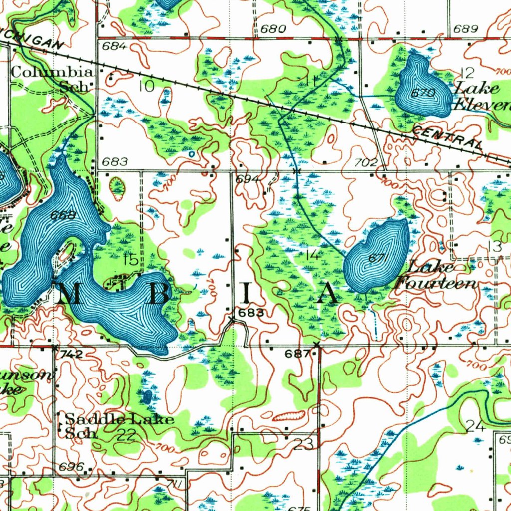 Bangor, MI (1927, 62500-Scale) Map by United States Geological Survey ...