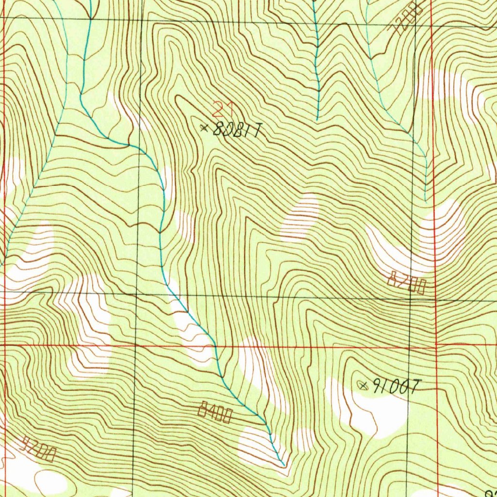 Bare Mountain, MT (1986, 24000-Scale) Map by United States Geological ...