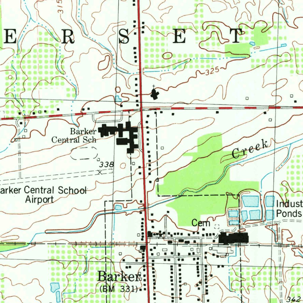 Barker, NY (1980, 25000-Scale) Map by United States Geological Survey ...