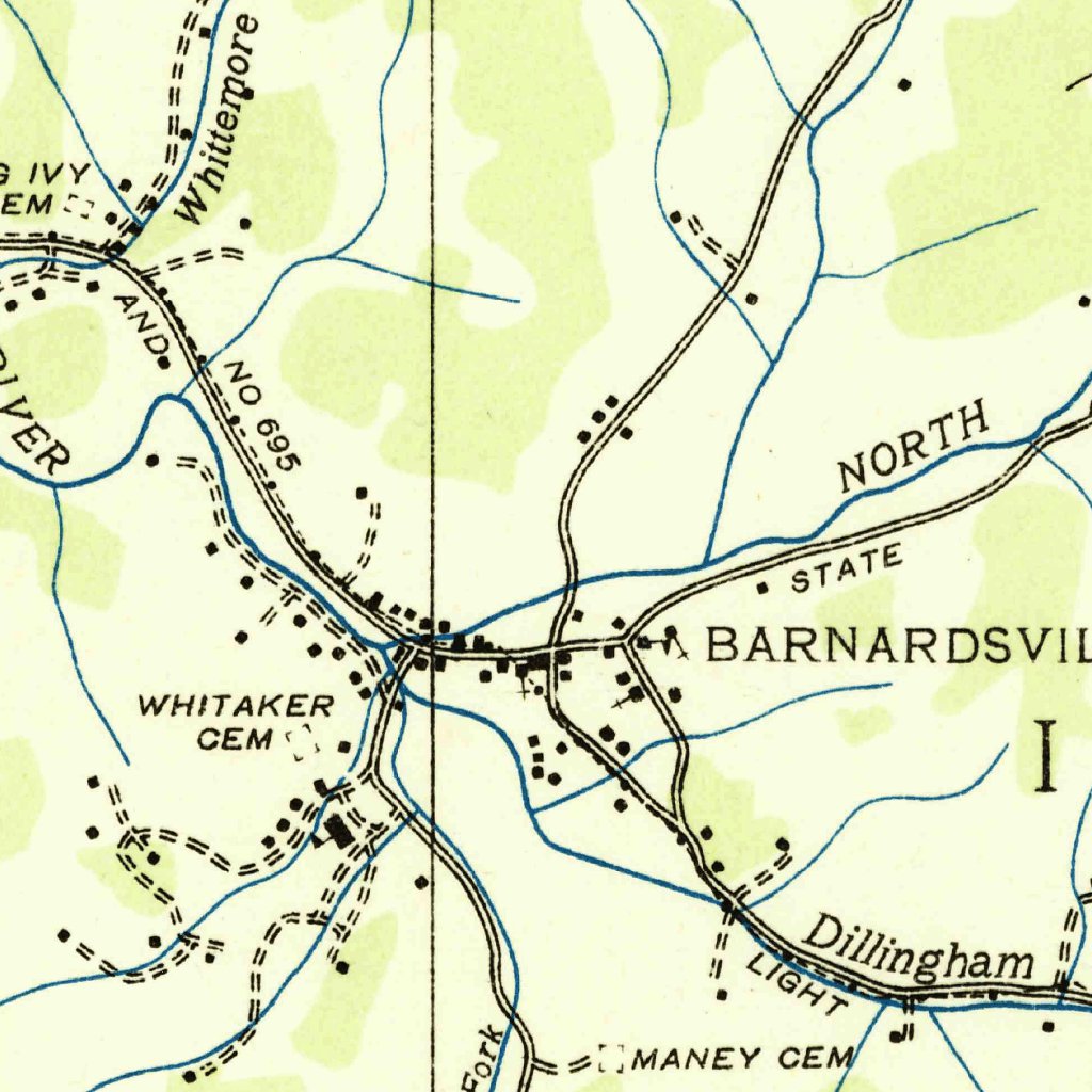 Barnardsville, NC (1935, 24000-Scale) Map by United States Geological ...
