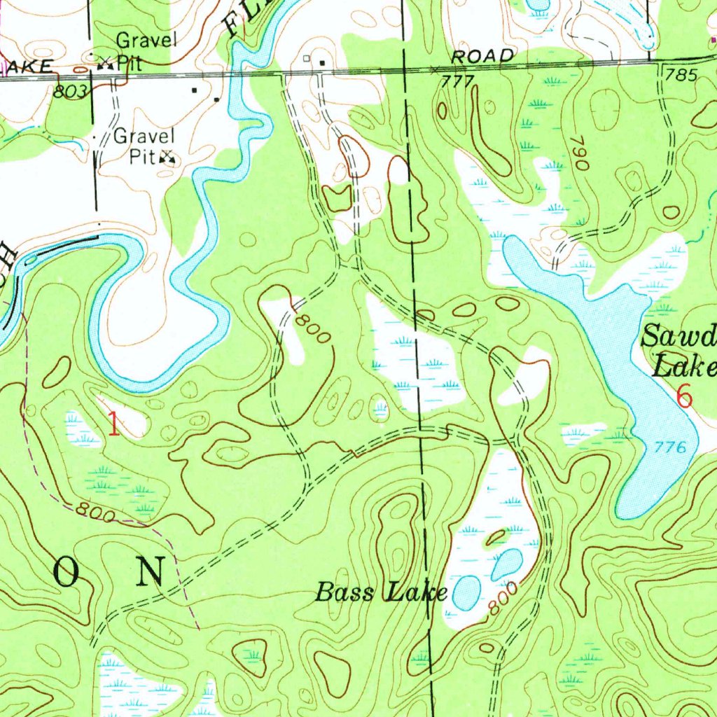Barnes Lake, MI (1963, 24000-Scale) Map by United States Geological ...