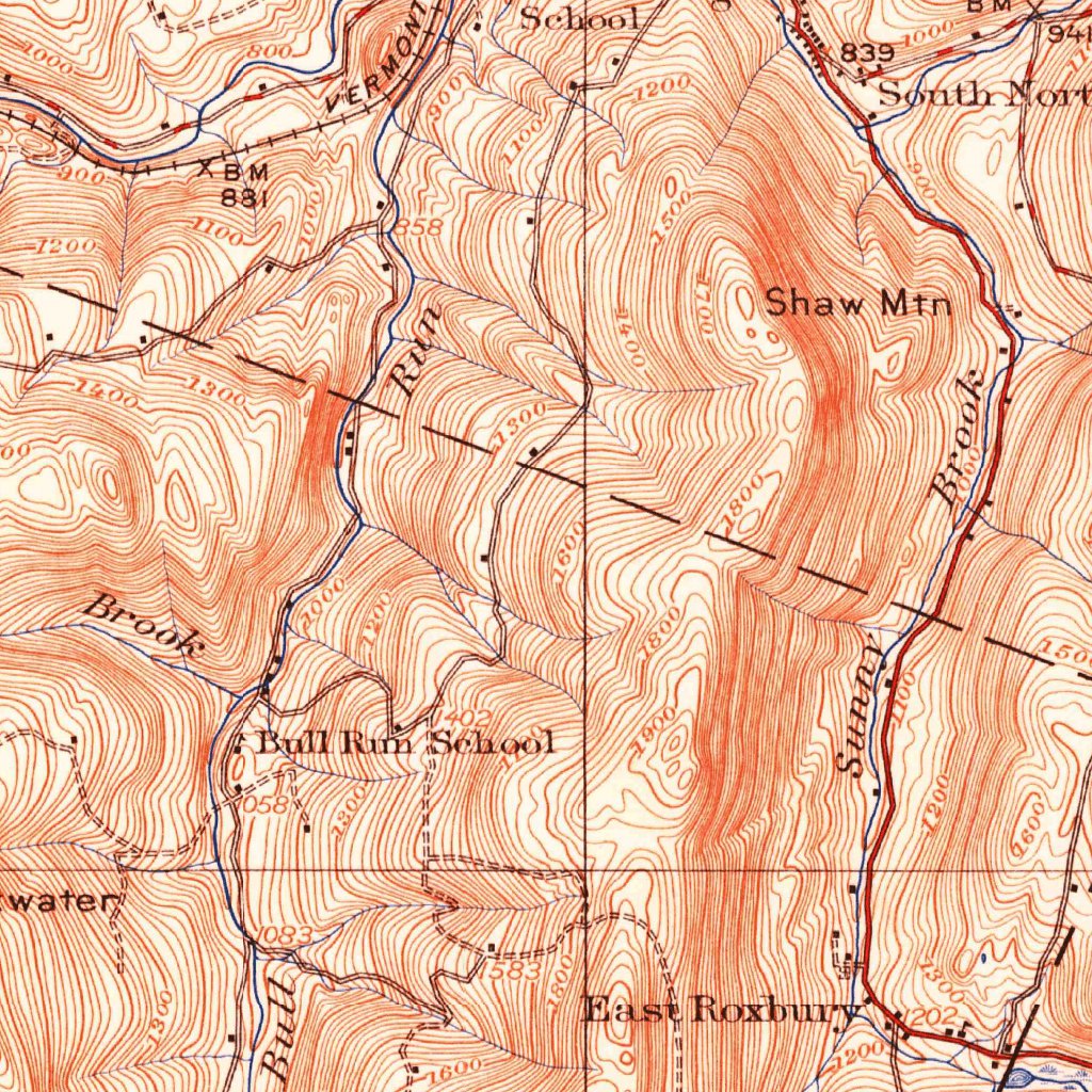 Barre, VT (1924, 62500-Scale) Map by United States Geological Survey ...