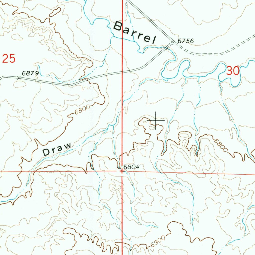 Barrel Springs, WY (1970, 24000-Scale) Map by United States Geological ...