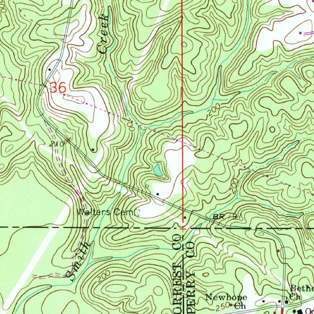 Barrontown, MS (1963, 24000-Scale) Map by United States Geological ...