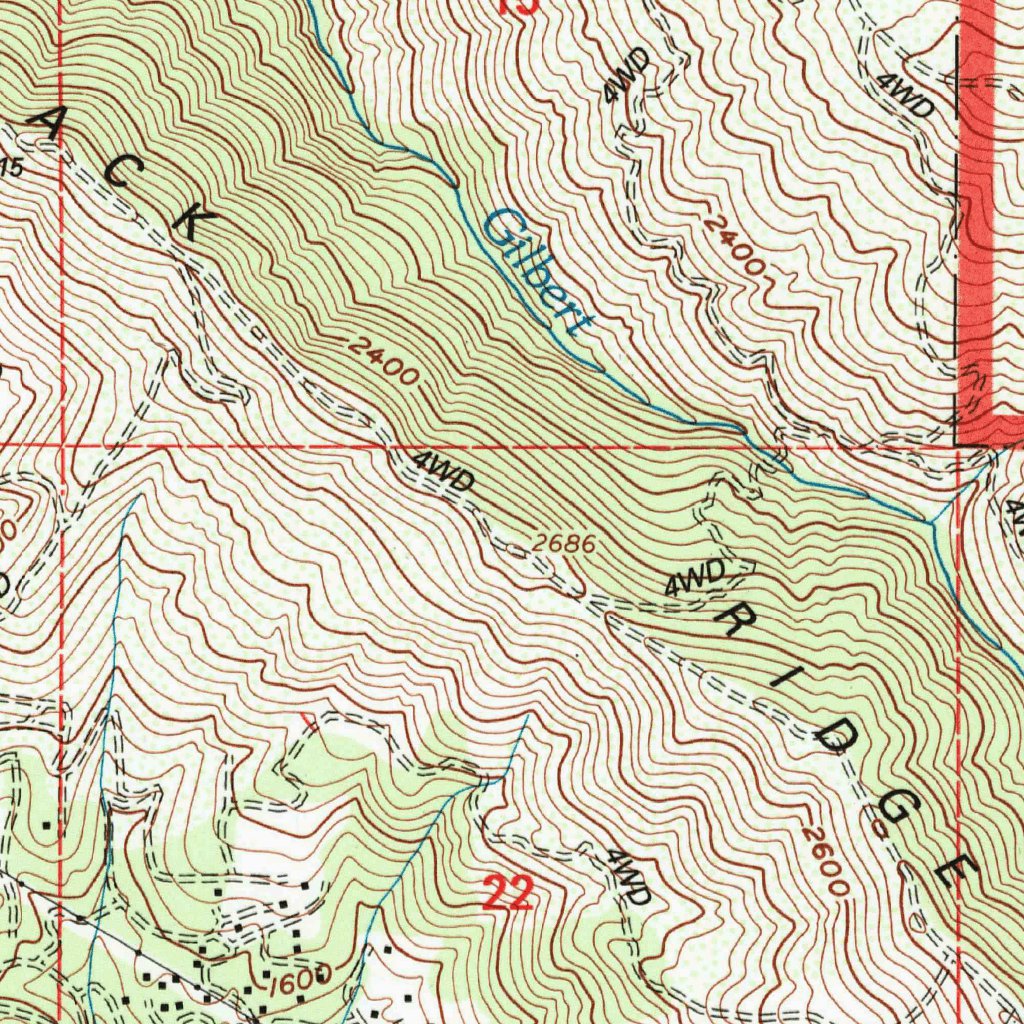 Bartlett Mountain, CA (1996, 24000-Scale) Map by United States ...