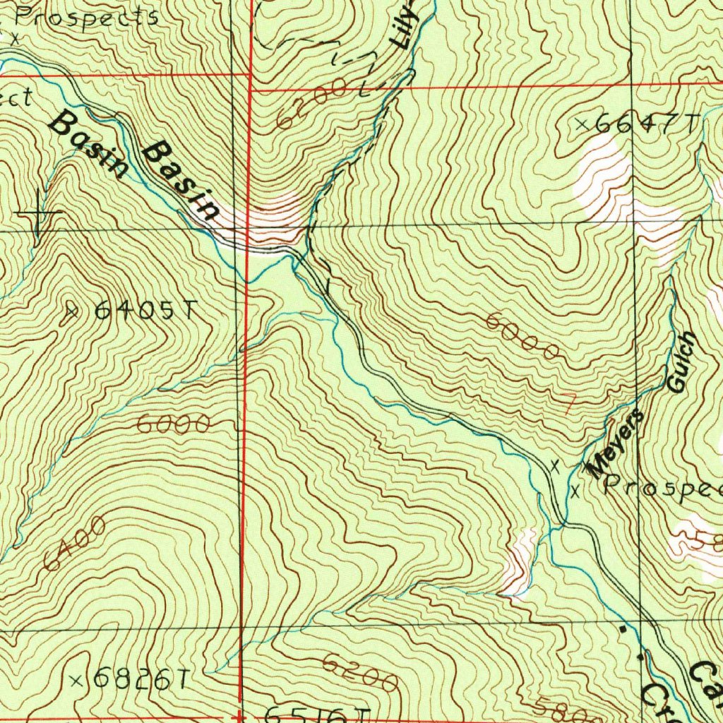 Basin, MT (1985, 24000-Scale) Map by United States Geological Survey ...