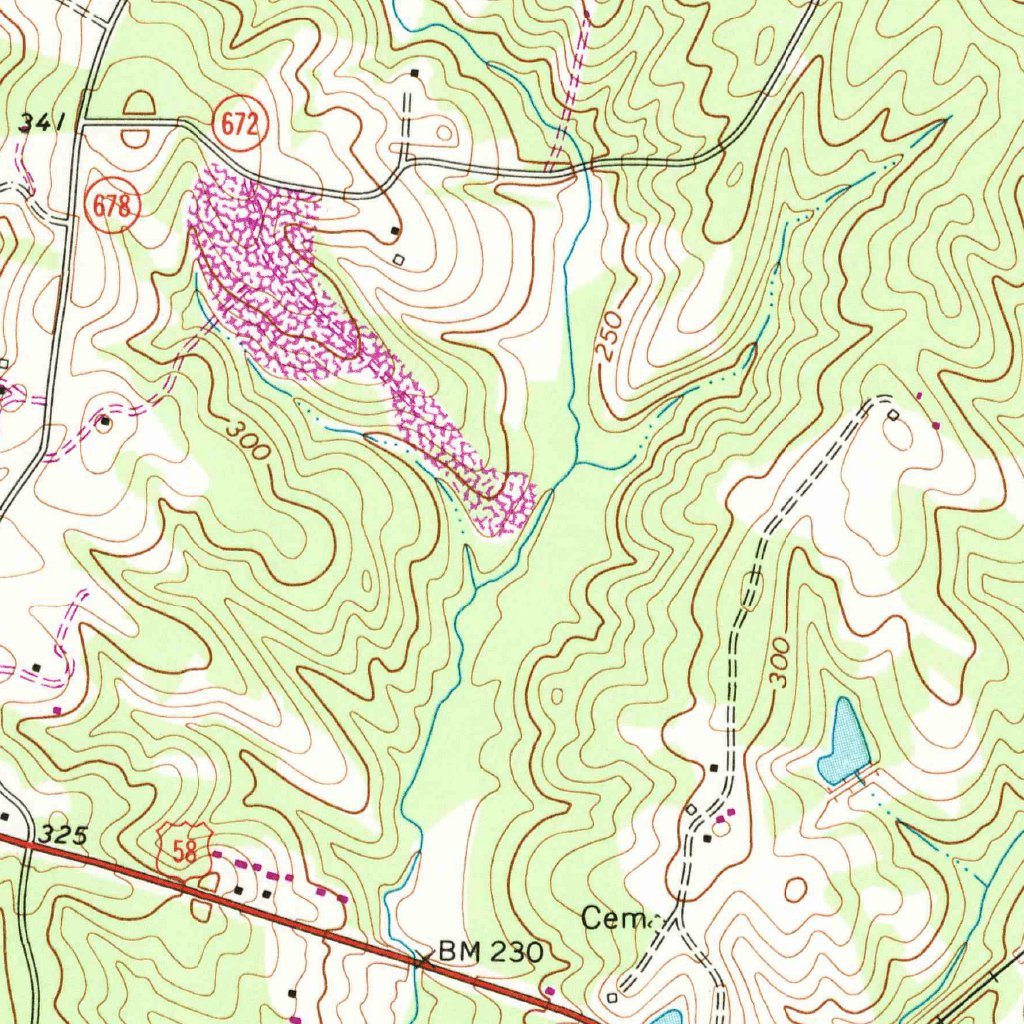 Baskerville, VA (1968, 24000-Scale) Map by United States Geological ...