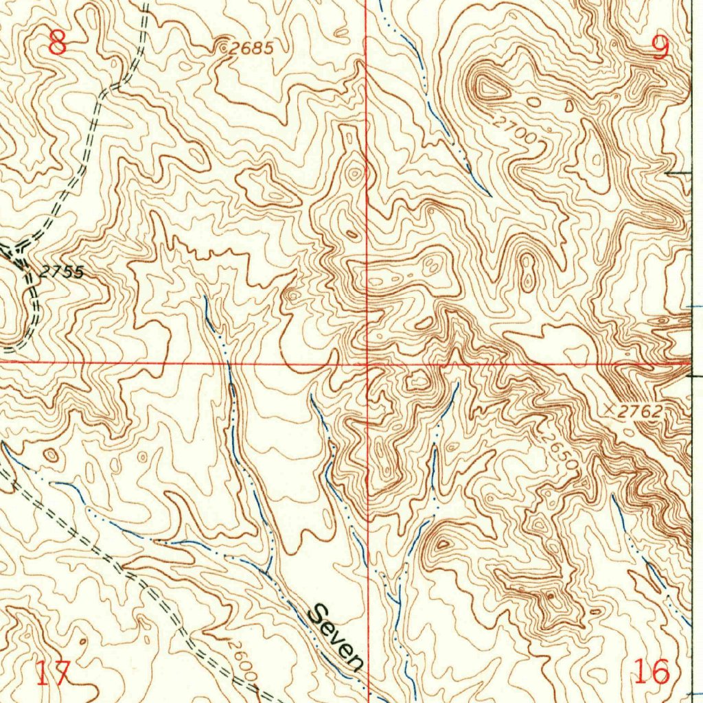 Bateman Coulee NE, MT (1964, 24000-Scale) Map by United States ...