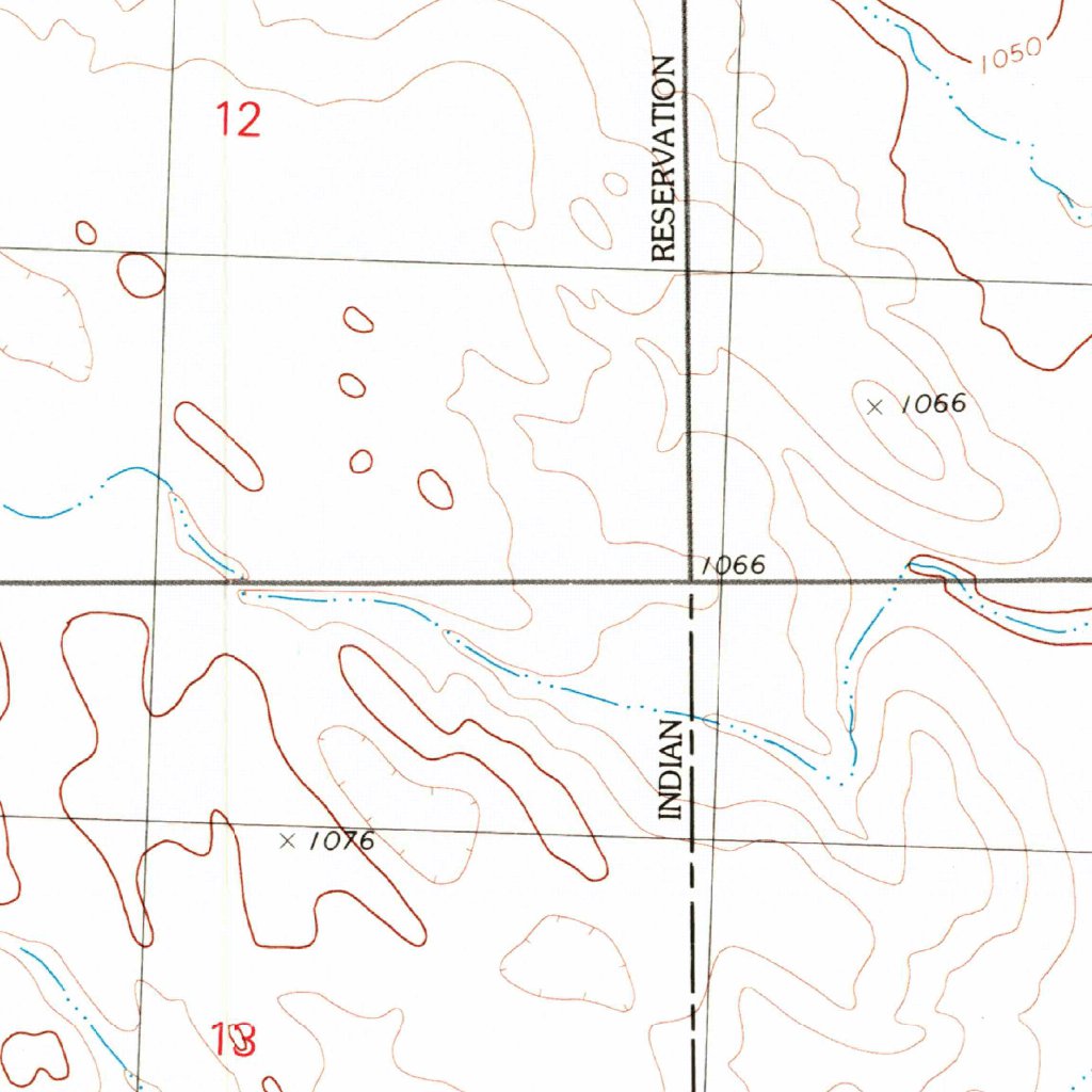 Batesland, SD (1981, 25000-Scale) Map by United States Geological ...