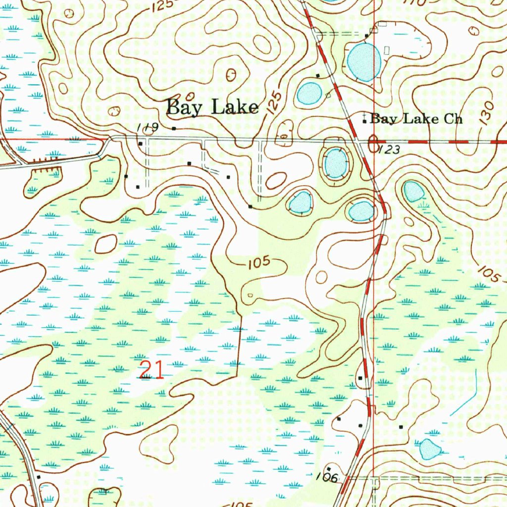 Bay Lake, FL (1960, 24000-Scale) Map by United States Geological Survey ...
