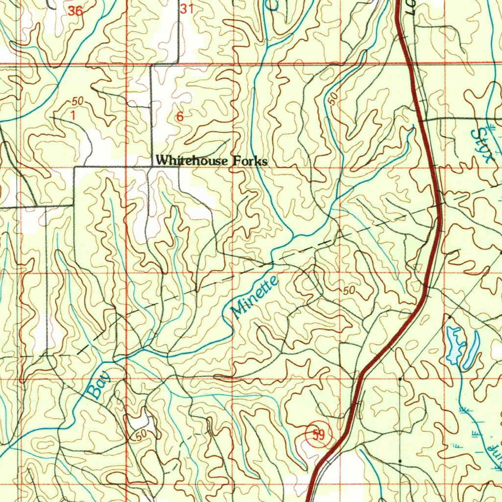 Bay Minette, AL-FL (1981, 100000-Scale) Map by United States Geological ...
