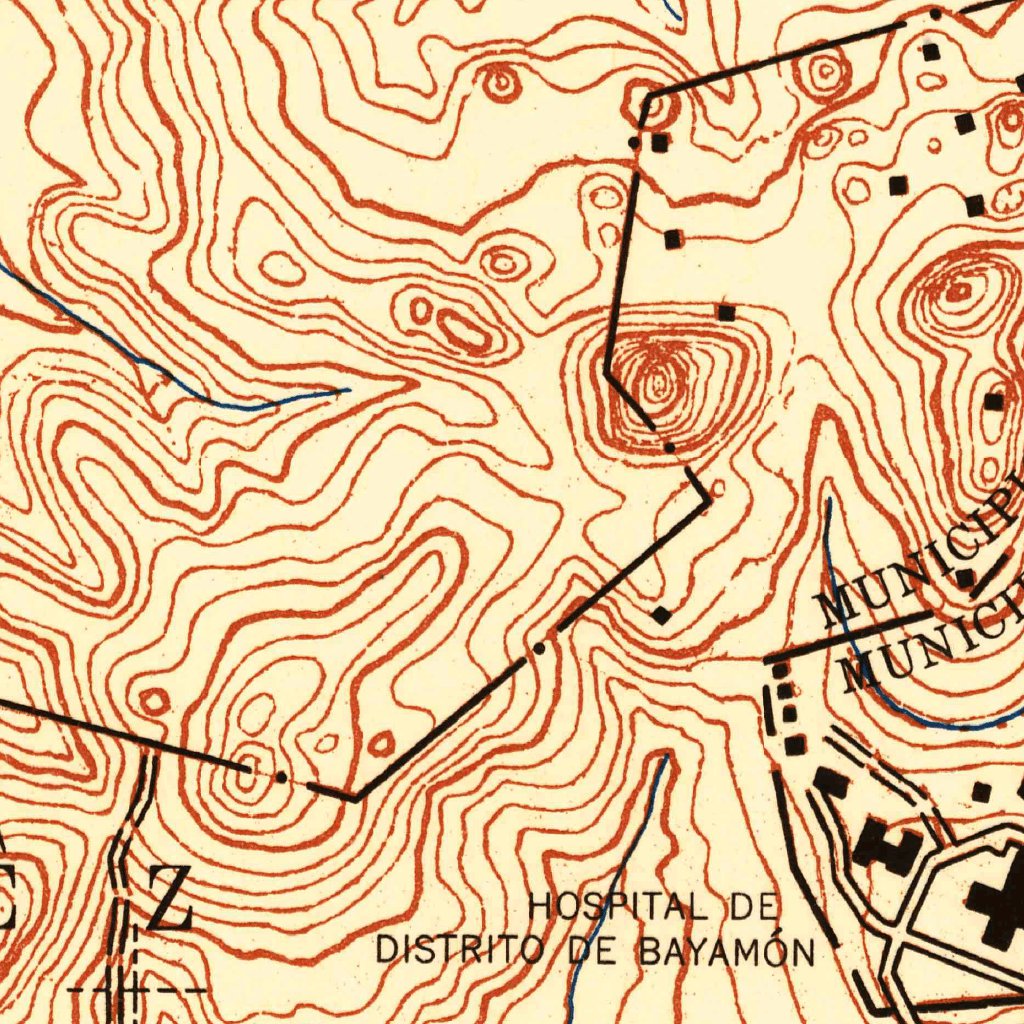 Bayamon SE, PR (1950, 10000-Scale) Map by United States Geological ...