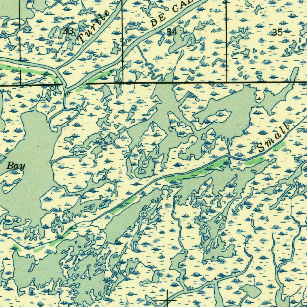 Bayou Du Large, LA (1941, 62500-Scale) Map by United States Geological ...