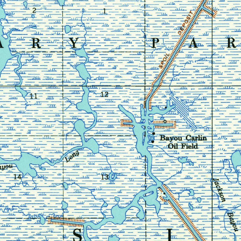 Bayou Sale, LA (1957, 62500-Scale) Map by United States Geological ...