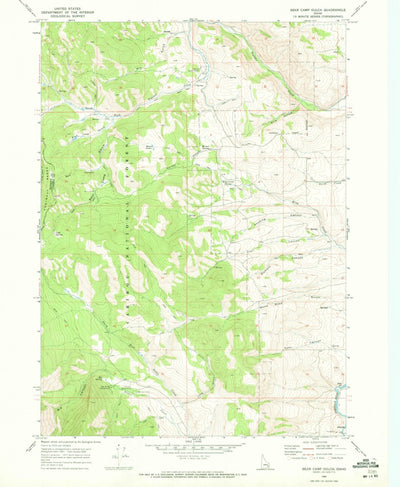 Bear Camp Gulch, ID (1968, 24000-Scale) Map by United States Geological ...