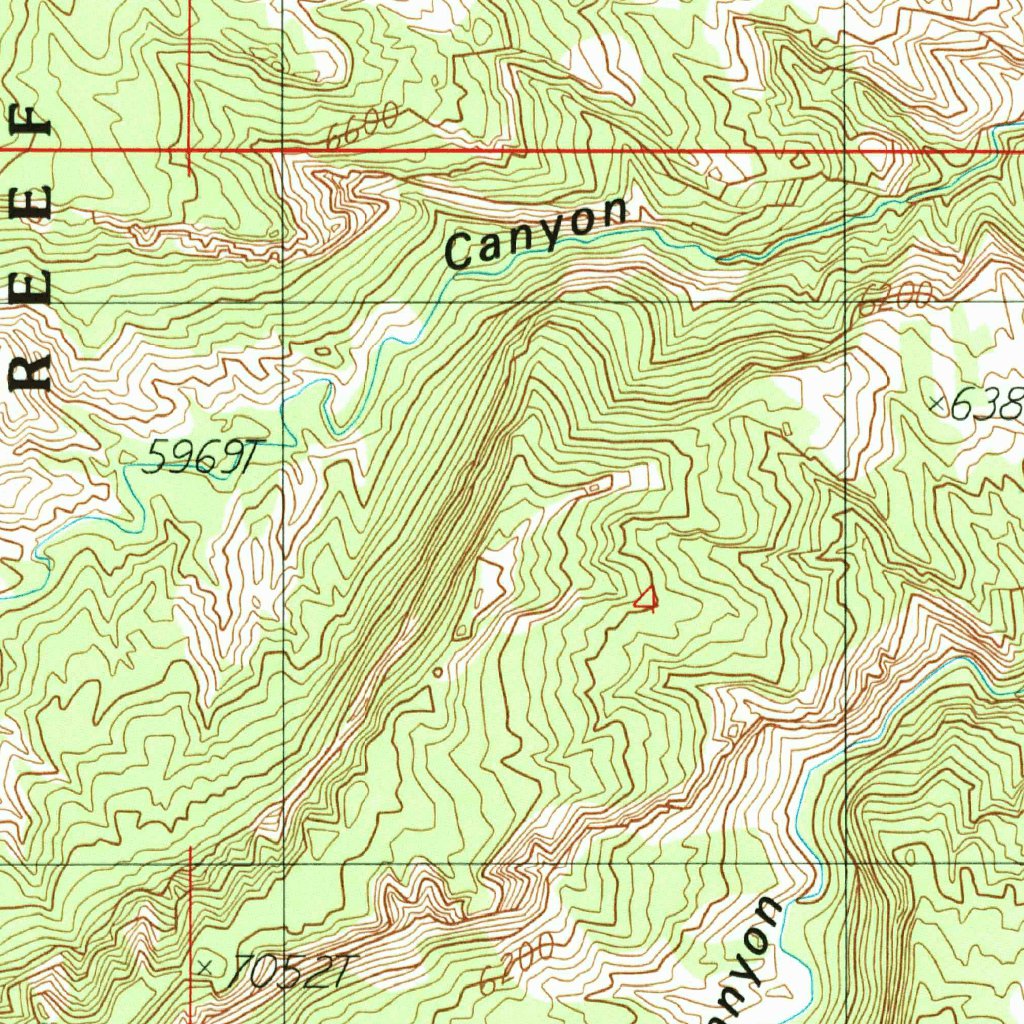 Bear Canyon, UT (1987, 24000-Scale) Map by United States Geological ...