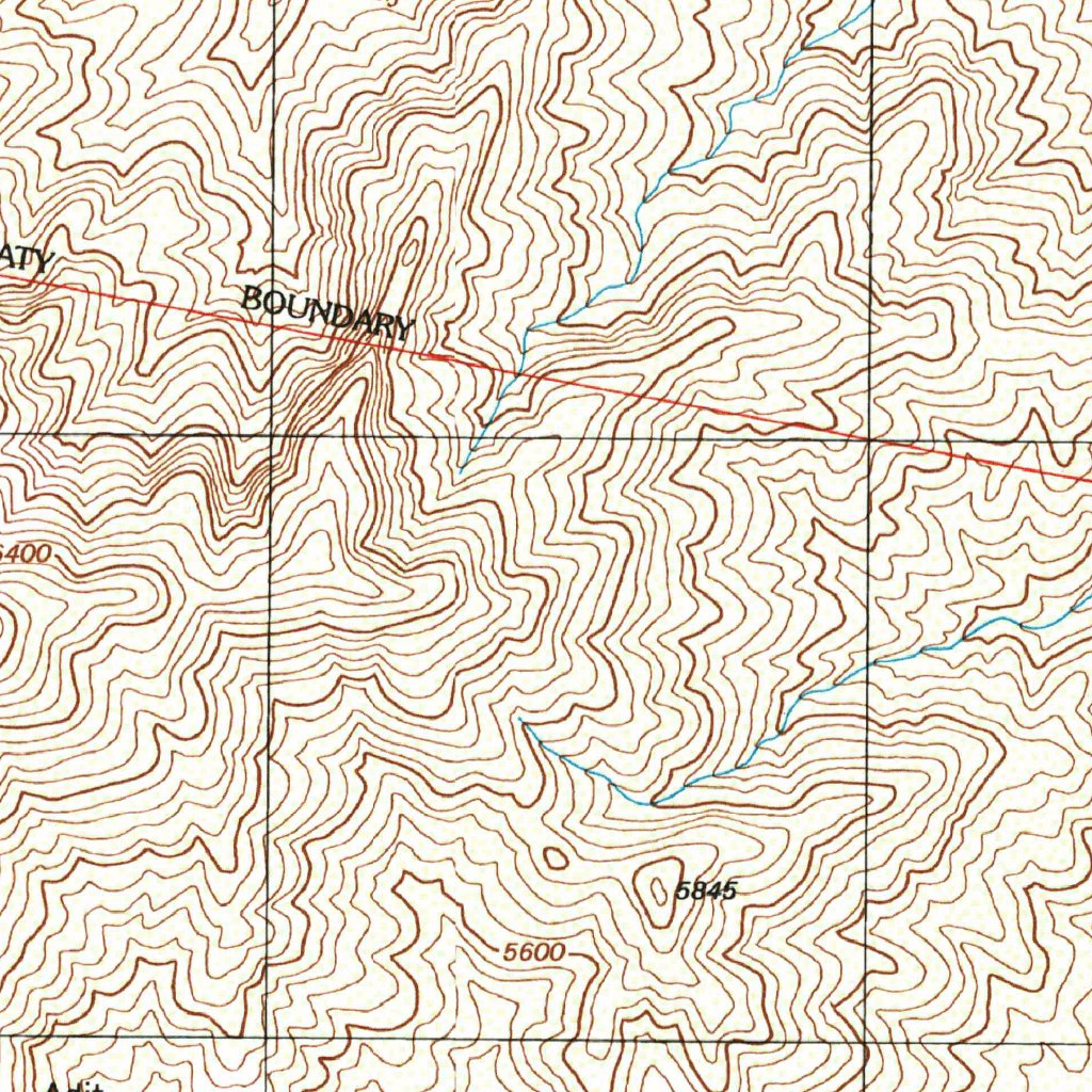 Beargrass Basin, AZ (1997, 24000-Scale) Map by United States Geological ...