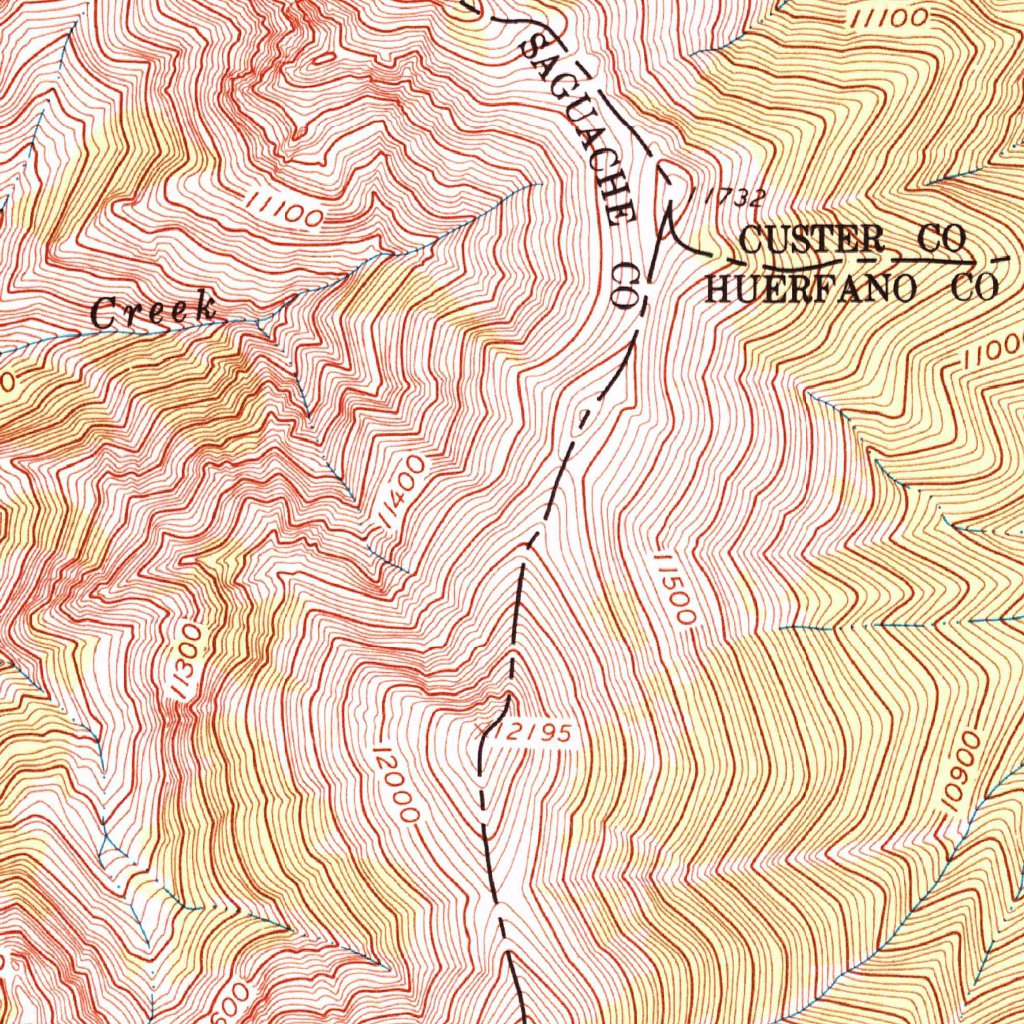 Beck Mountain, CO (1960, 24000-Scale) Map by United States Geological ...
